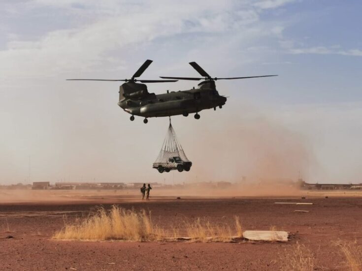 RAF Chinook achieve 2,000 hours milestone supporting French military