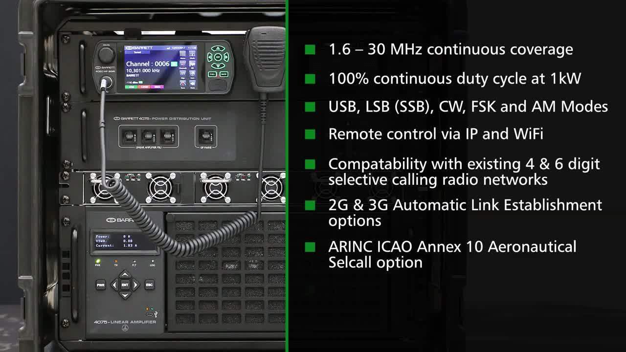 Barrett 4075 High-Power HF Transmitter - Airforce Technology