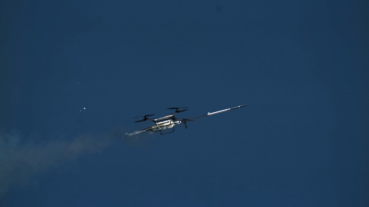 BAE Systems launches APKWS munition from TRV-150 UAS